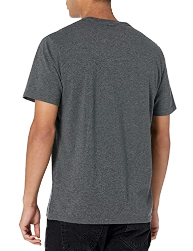 Amazon Essentials Men's Slim-Fit Short-Sleeve V-Neck T-Shirt, Pack of 2, Charcoal Heather, Large