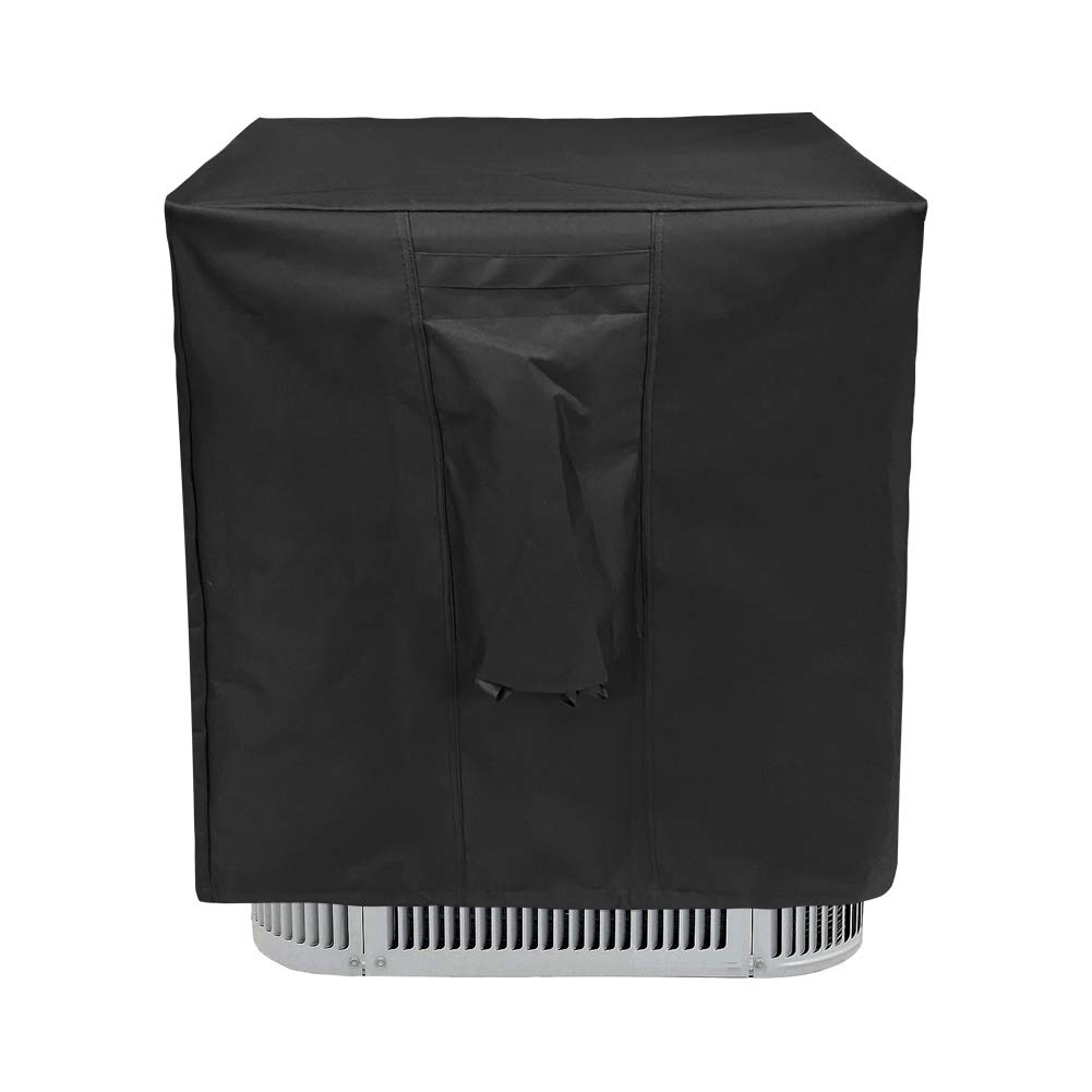 QEES Central Air Conditioner Cover AC Cover Mini Fridge Cover for Outdoor Protection - Water and Weather Resistant, Lightweight Material, for Outside Units Covers(L: 32x32x36)