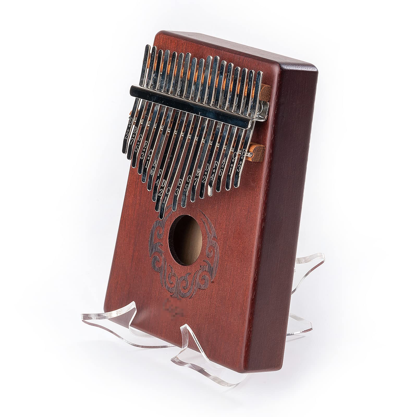 EESC2Y 1 Pair x Clear Acrylic Kalimba Stand, Thumb Piano Holder Display for 10/17/21 Keys Kalimba
