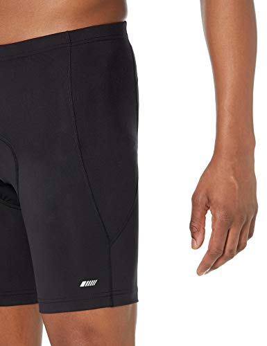 Amazon Essentials Men's Padded Cycling Short, Black, X-Small