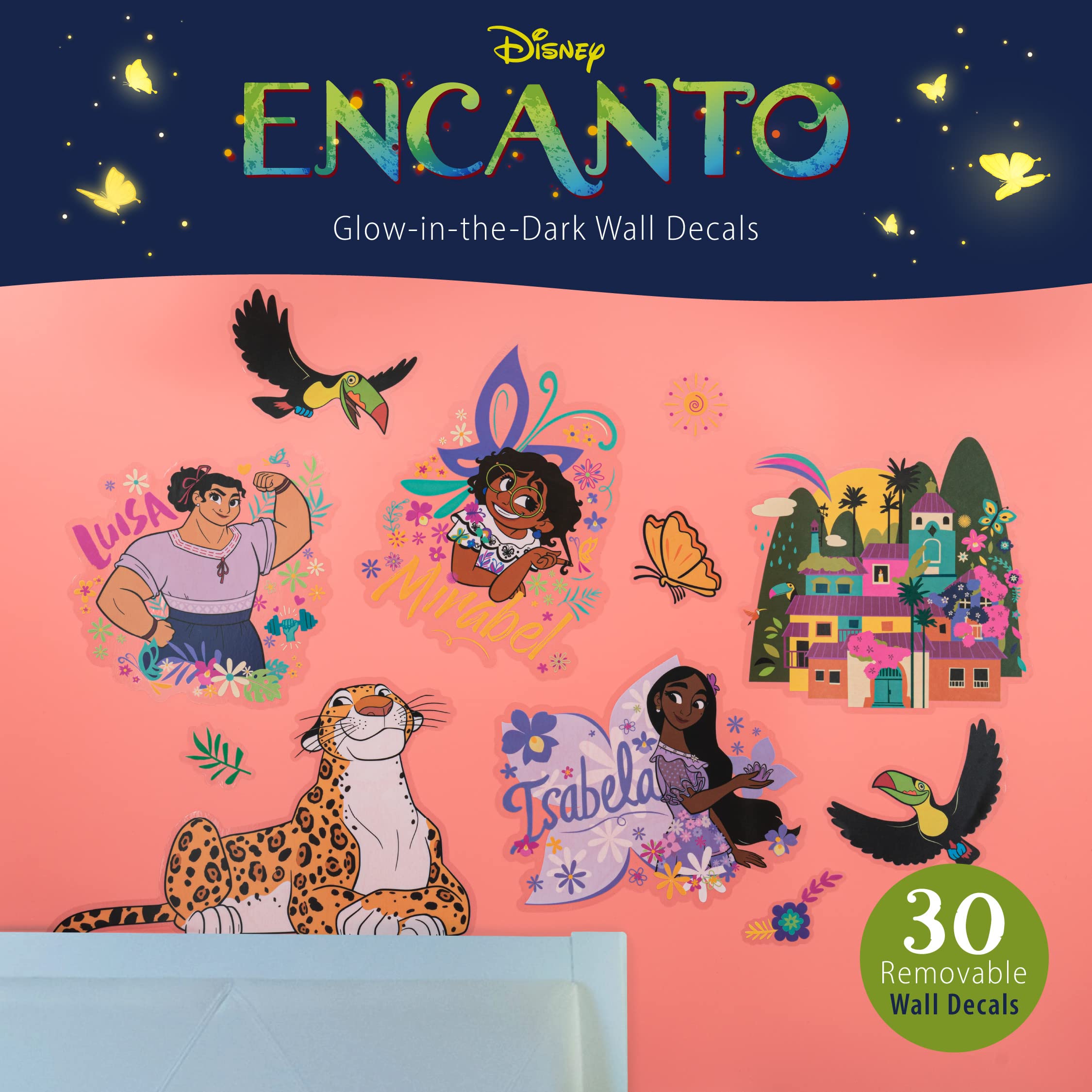Encanto Glow in The Dark Wall Decals | Disney Animated Movies Bedroom Decorations