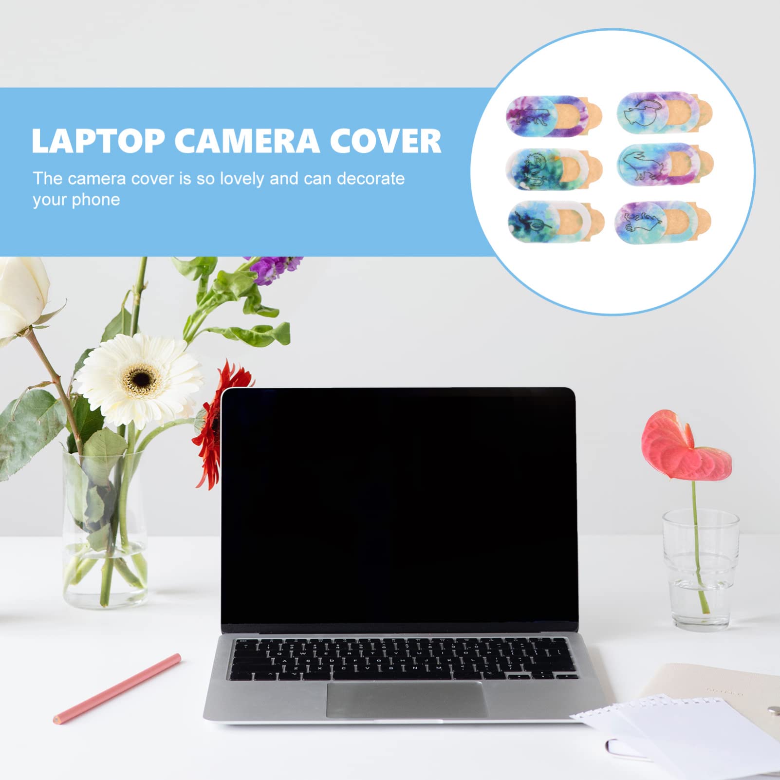 UKCOCO 6pcs Privacy Cover Webcam Covers Laptop Cover Slide - Cover Webcam Privacy Lens Protectors Laptop Covers Phone Shield Cover Slide Web Cover