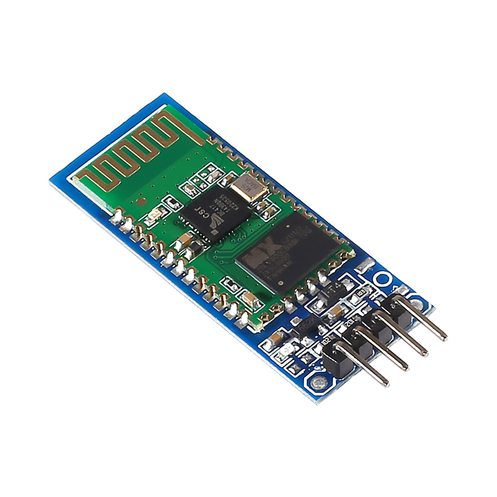 Diitao 4PCS HC-06 4 Pin Wireless Bluetooth Serial Port RF Transceiver Board Module RS232 Transceiver Support Module Bi-Directional Serial Support Slave Mode(HC-06)