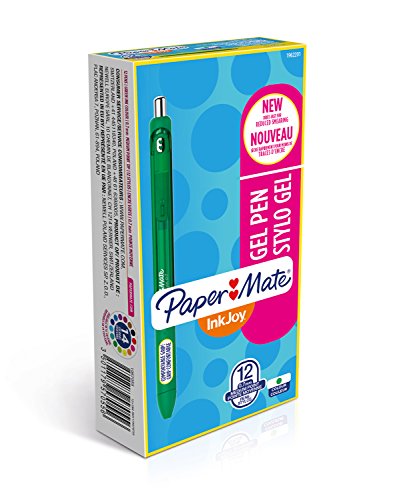 Paper Mate InkJoy Gel Pens | Medium Point (0.7 mm) | Green | 12 Count