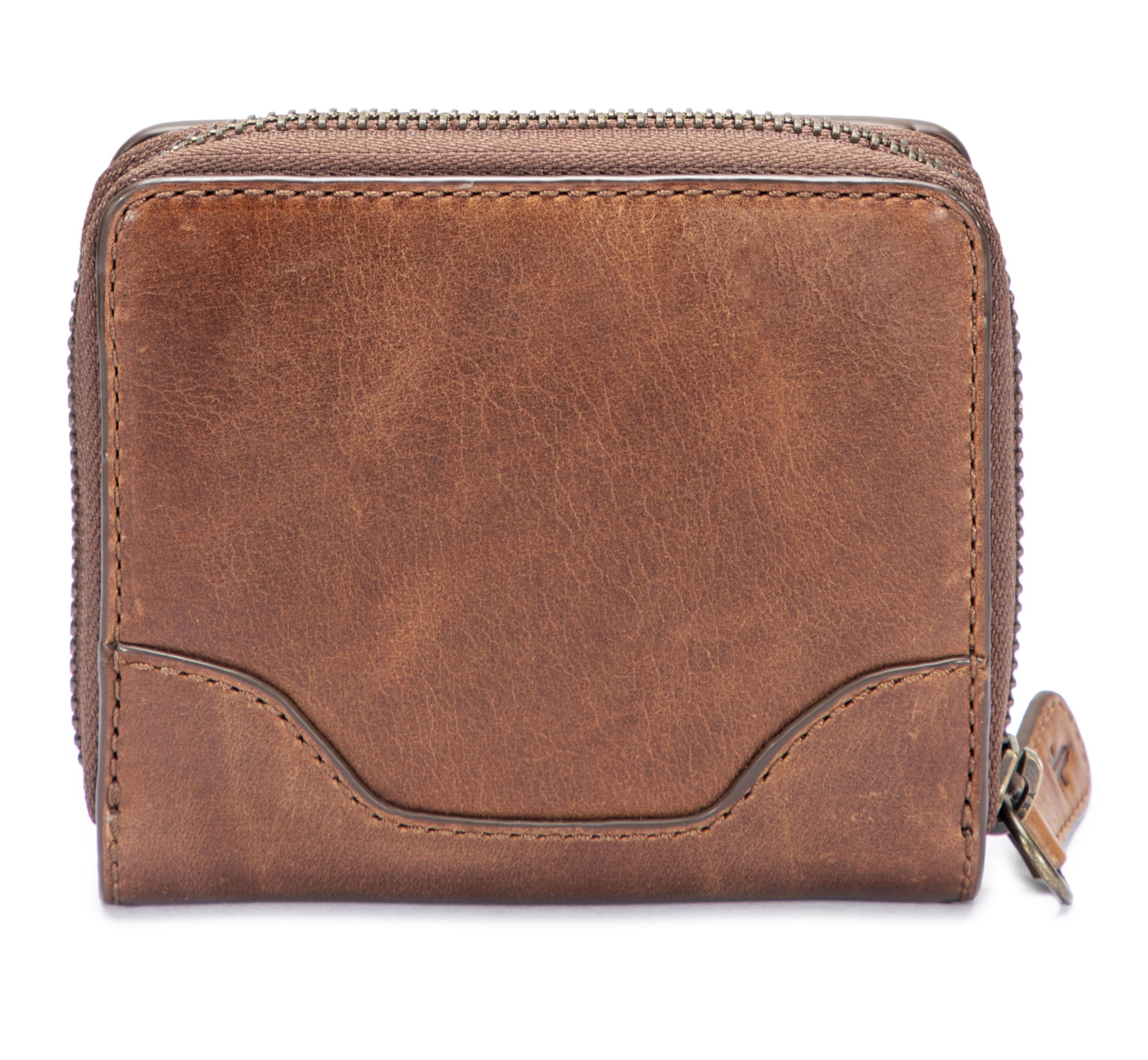 Frye Women's Melissa Small Zip Around, Cognac, ONE Size