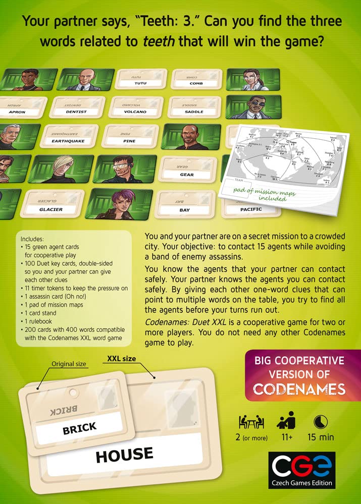 Czech Games Board Games Edition Codenames: Duet XXL
