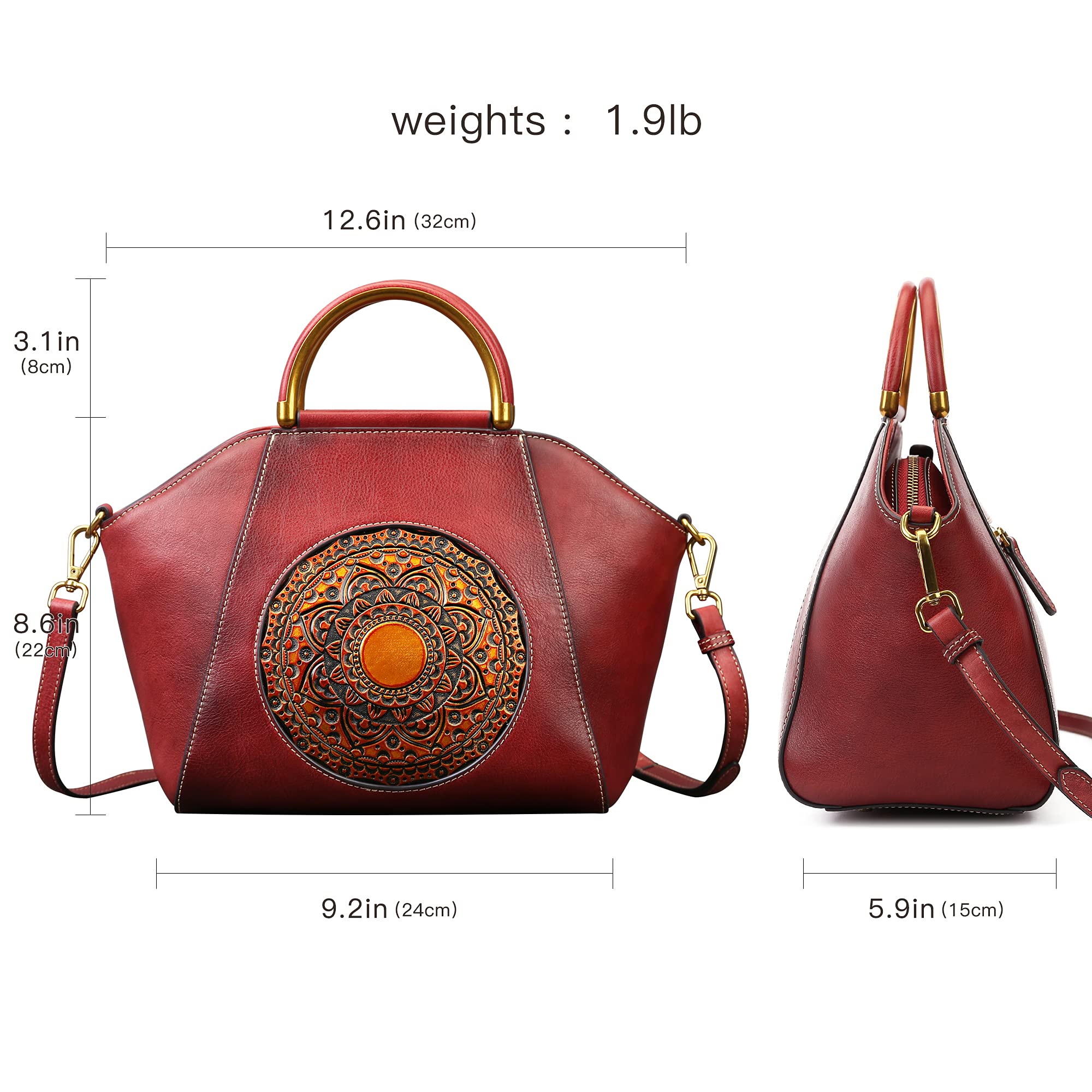 Zhuoliang Genuine Leather Purses and Handbag and Purse Replacement Strap