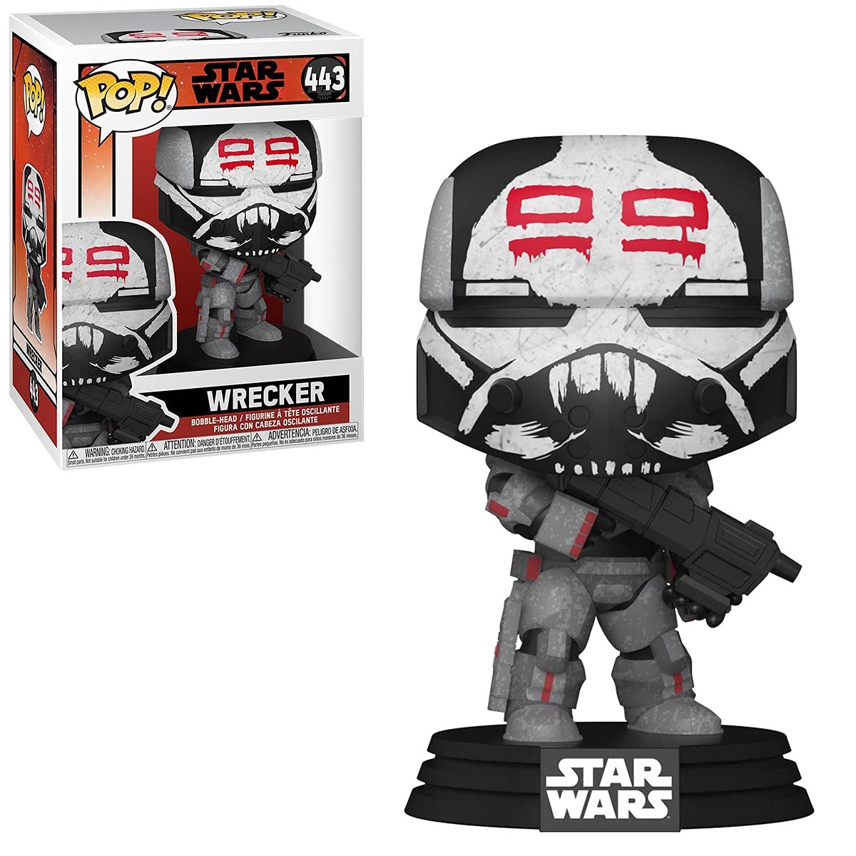 POP Star Wars: Bad Batch - Wrecker Funko Pop! Vinyl Figure (Bundled with Compatible Pop Box Protector Case) 3.75 inches