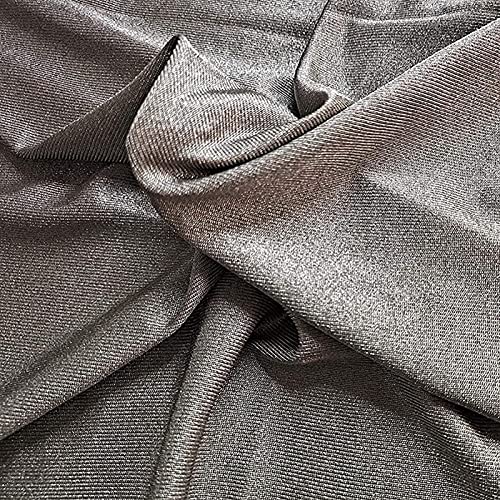 Wzglod Anti Radiation Silver Fiber Fabric Conductive Faraday Cloth EMI RFID Protection Material for Clothes Making Or RF/EMI/EMF/LF Blocking/Shielding,5m/196.85in