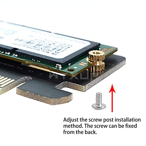 bibididi M.2 Ssd Nvme to Pieceie 3.0 Hard Drive Disk Adapter Card Support 2280 2260 2242 2230 Pieceie X4 X8 X16 Ahci Protocol