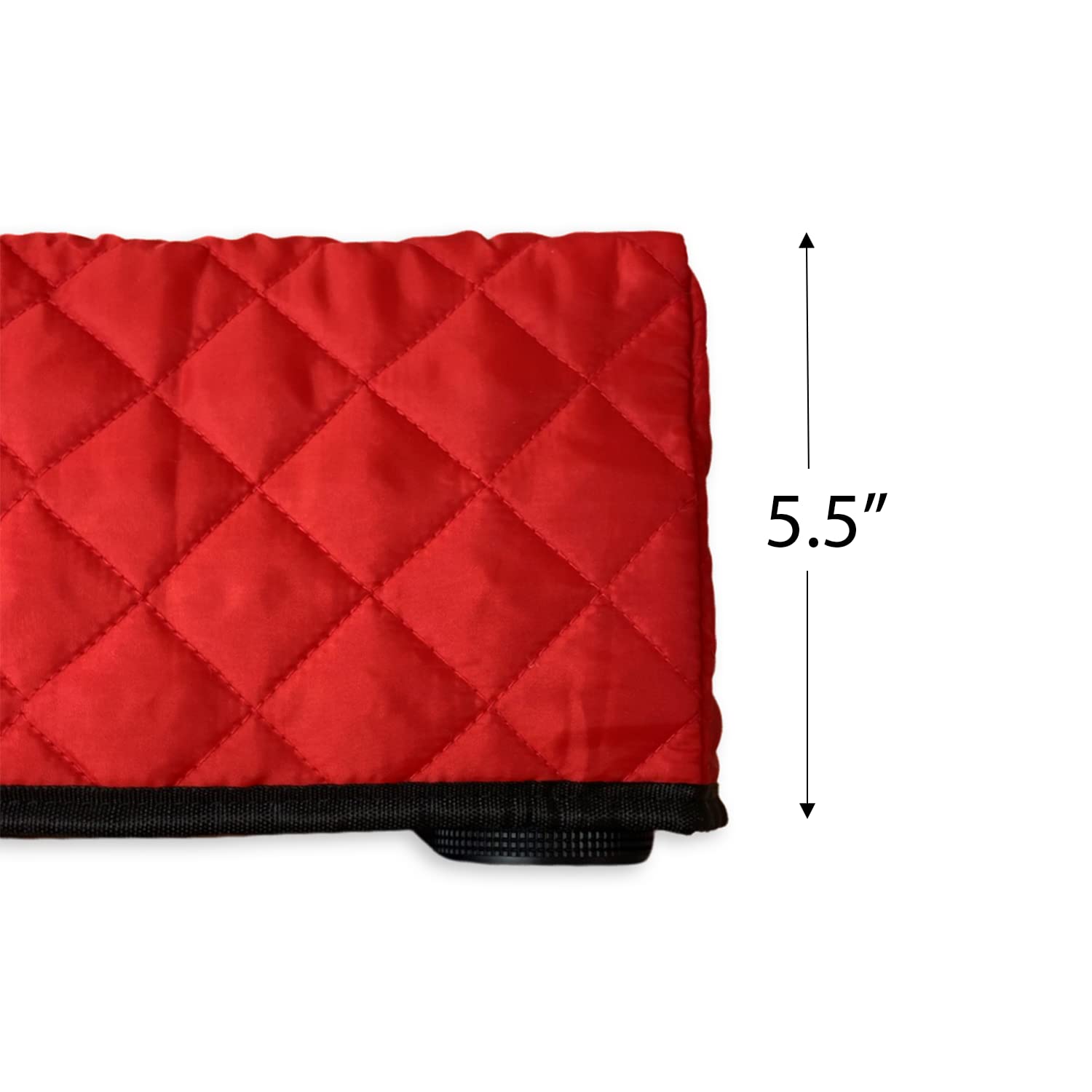 Beat Breakerz - Double Quilted Turntable Dust Cover Red, Fits Technics SL1200/SL1210 Pioneer PLX 1000 & More!