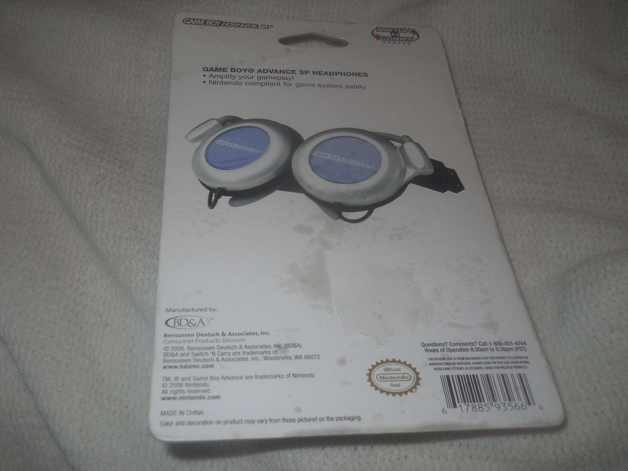 Game Boy Advance SP Headphones