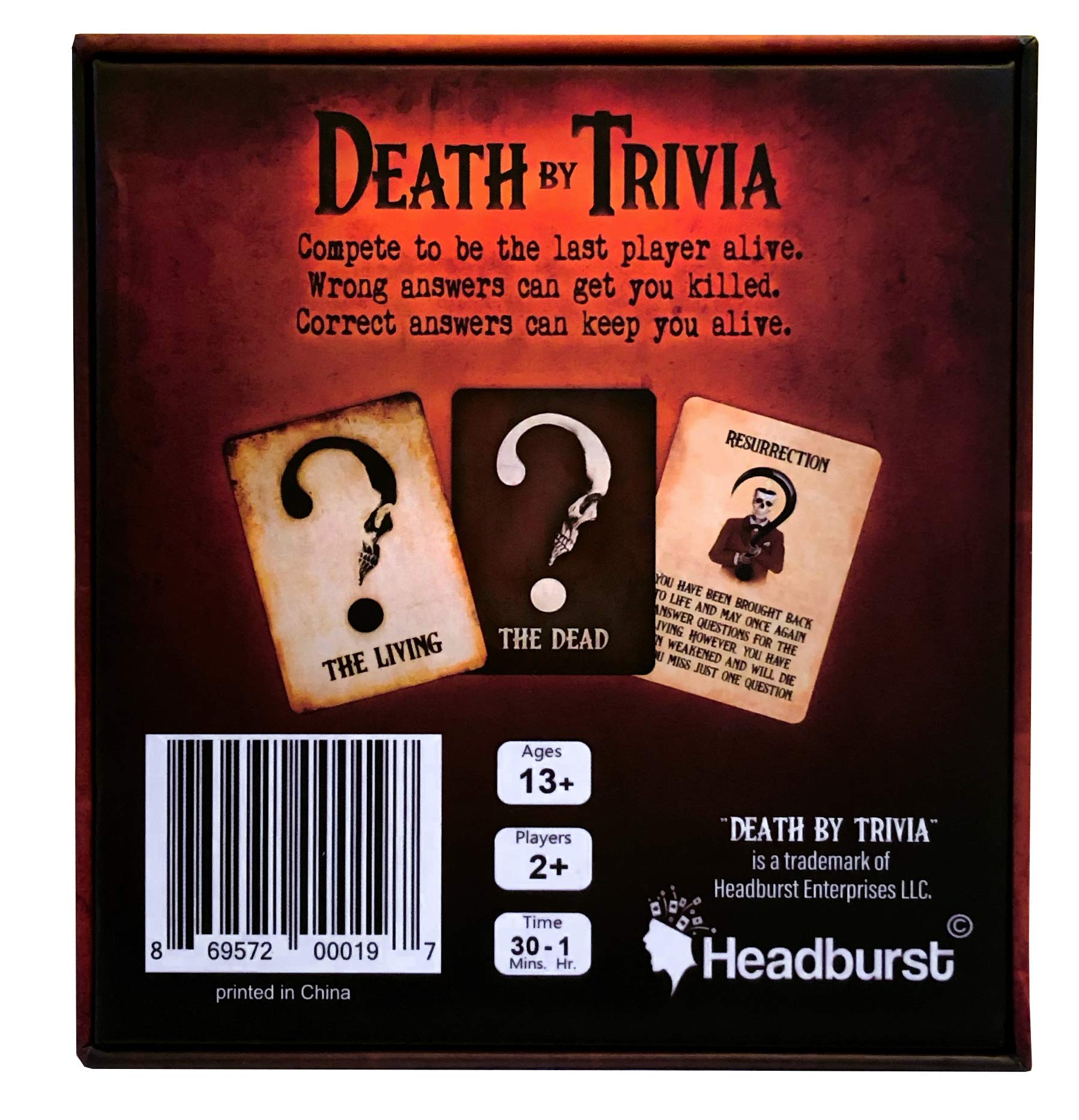 Death by Trivia - A Party Game with A Killer Twist