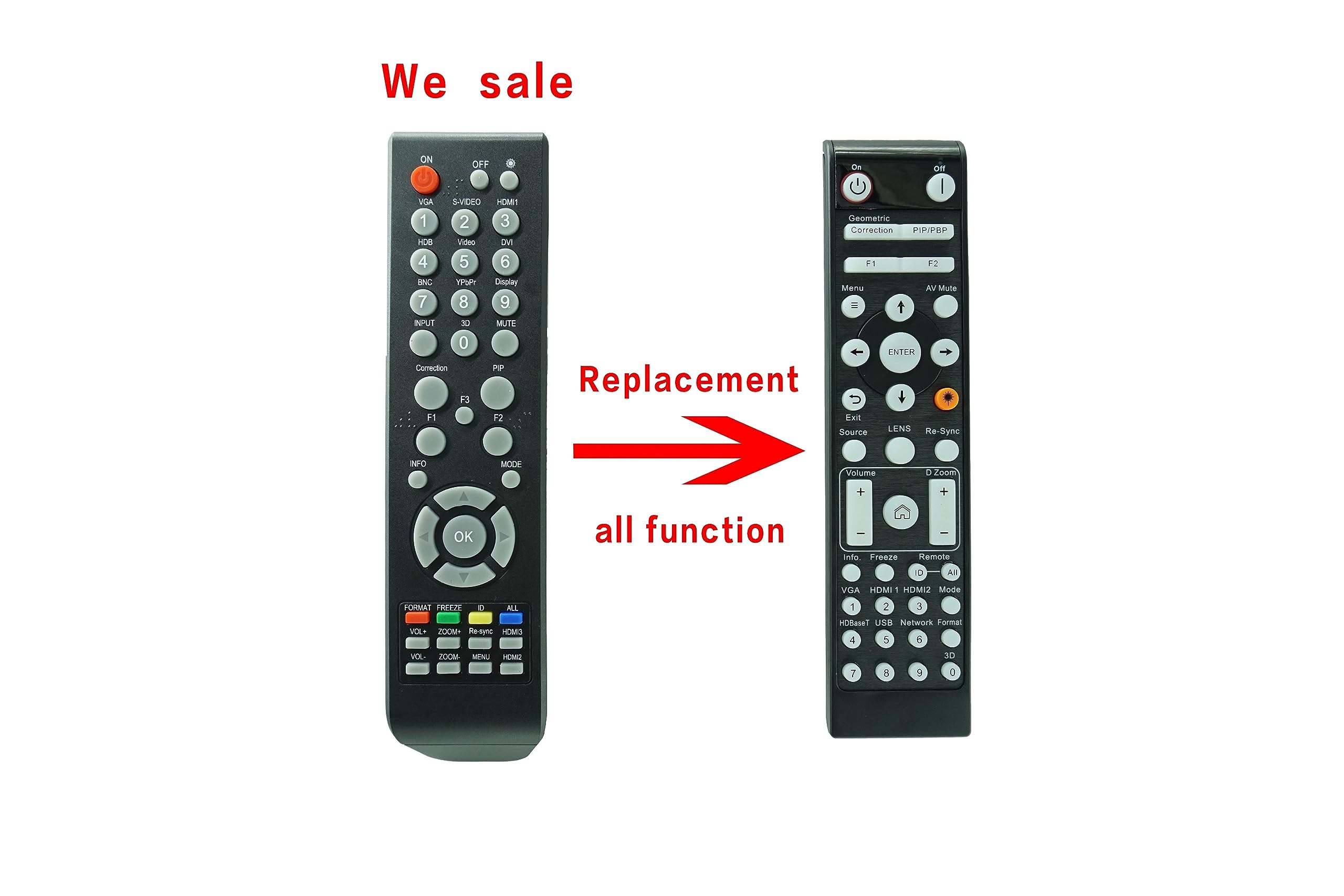 HCDZ Replacement Remote Control for Optoma X515 EH7700 EH500 X600 DH1017 EH415 W415 XGA Large Venue DLP Projector