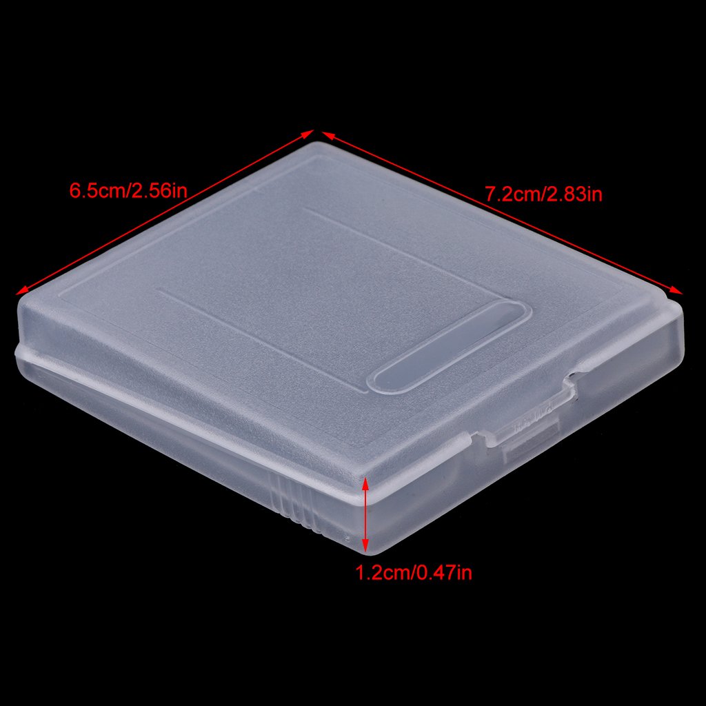 Forgun 5X Clear Plastic Game Cartridge Case Dust Cover for Nintendo Game Boy Color GBC