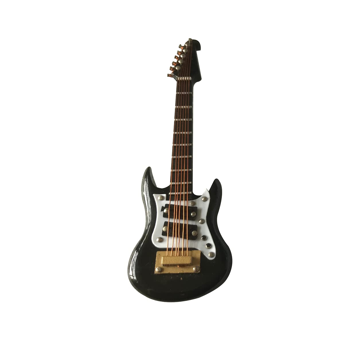 ALANO 9cm Black Mini bass Guitar Decoration Decorative Guitar Dollhouse Guitar(GE23B-9)