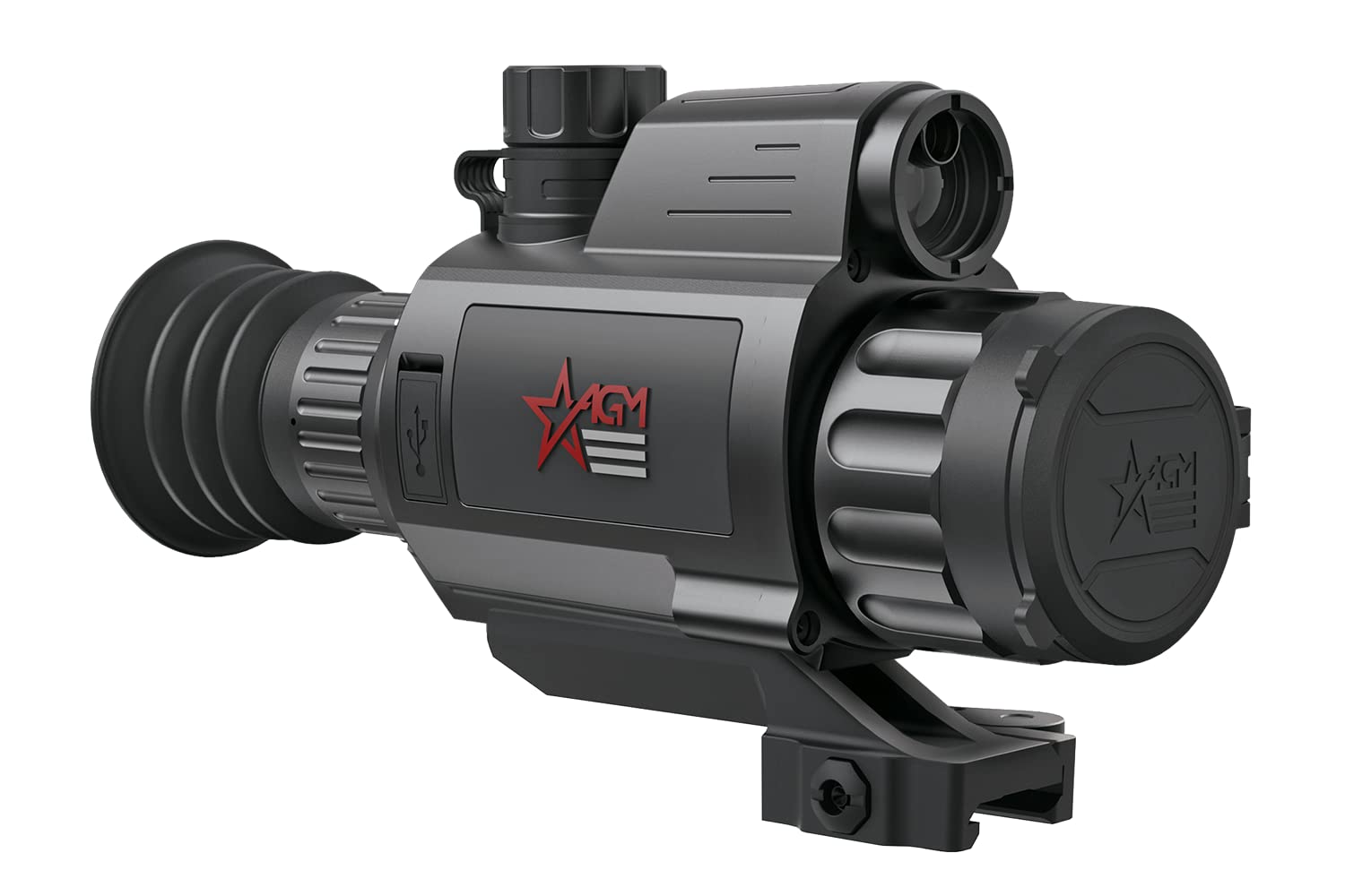 AGM Global Vision Varmint LRF TS35-384 Thermal Rifle Scope with Laser Rangefinder High Sensitivity 12um Thermal Scope 384x288 (50 Hz) 35 mm Lens Thermal Riflescope with Laser Range Finder, Wi-Fi, 16GB