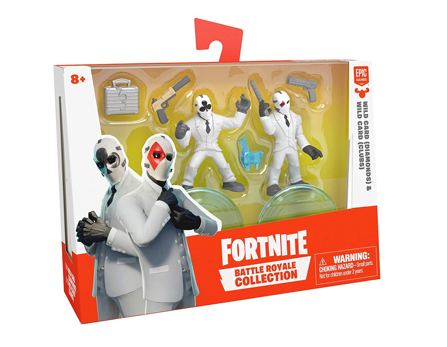Fortnite Battle Royale Collection - Wild Card – Diamonds & Wild Card – Clubs – 2 Pack of Action Figures