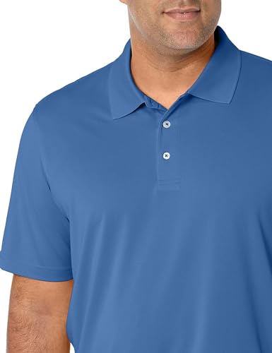 Amazon Essentials Men's Regular-Fit Quick-Dry Golf Polo Shirt - Discontinued Colors, Blue, X-Large