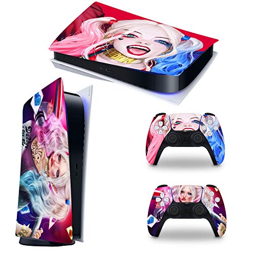 Amazing Girl - PS5 Standard Edition Skin Console and 2 Controller, Vinyl Decal Sticker Full Cover Protective