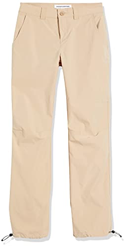 Amazon Essentials Women's Stretch Woven Outdoor Hiking Pants with Utility Pockets, Light Tan, 12