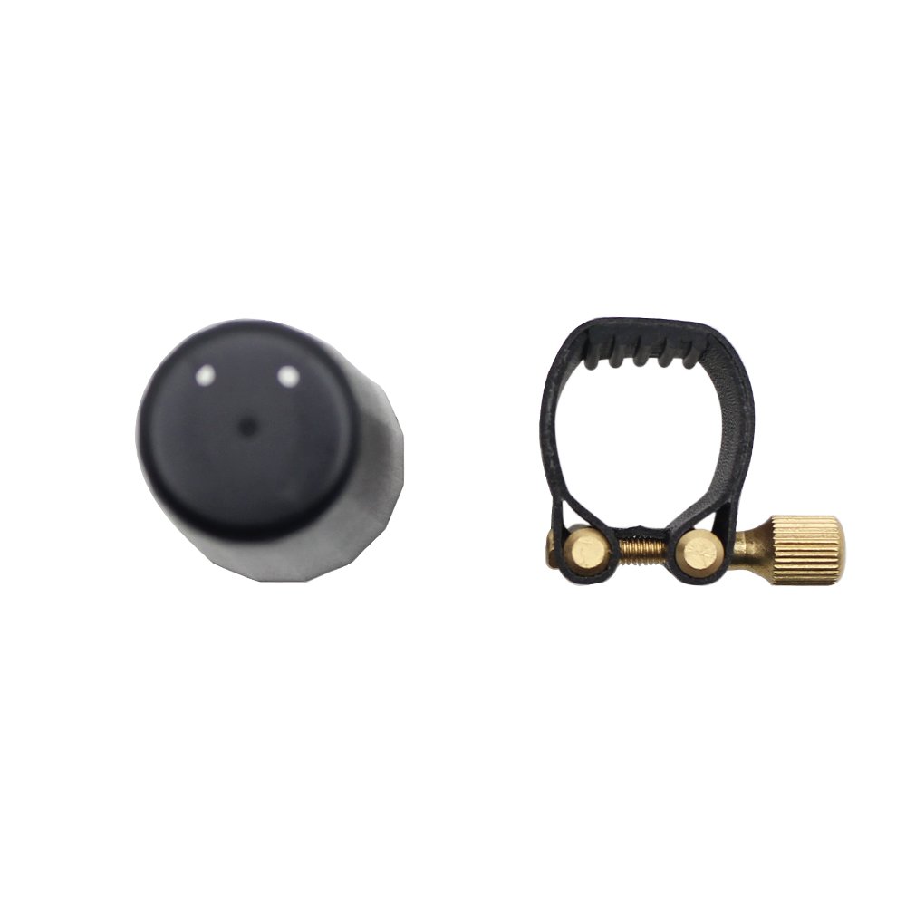 Andoer Leather Ligature Fastener with Plastic Cap for Soprano Sax Saxphone Bakelite Mouthpiece Durable
