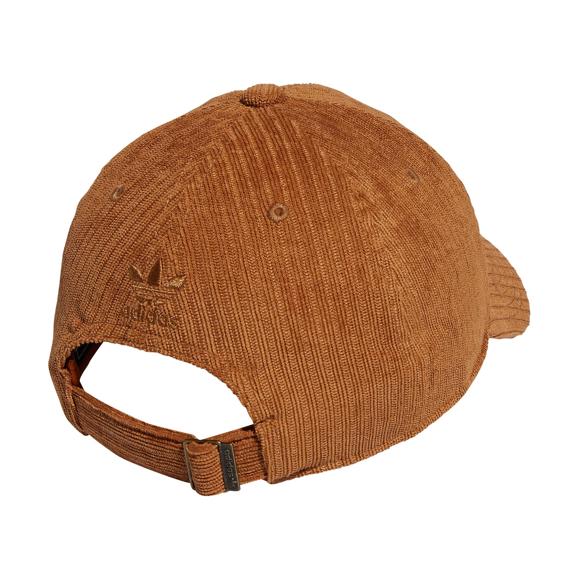 adidas Originals Men's Sport Cord Relaxed Medium Pre-Curve Brim Adjustable Fit Hat, Mesa Brown/Mesa Brown, One Size