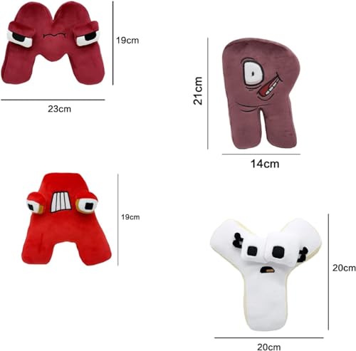 Alphabet Plush,26 Pcs Animal Toys,Fun Stuffed Alphabet Plush Figure Suitable for Giving Fans