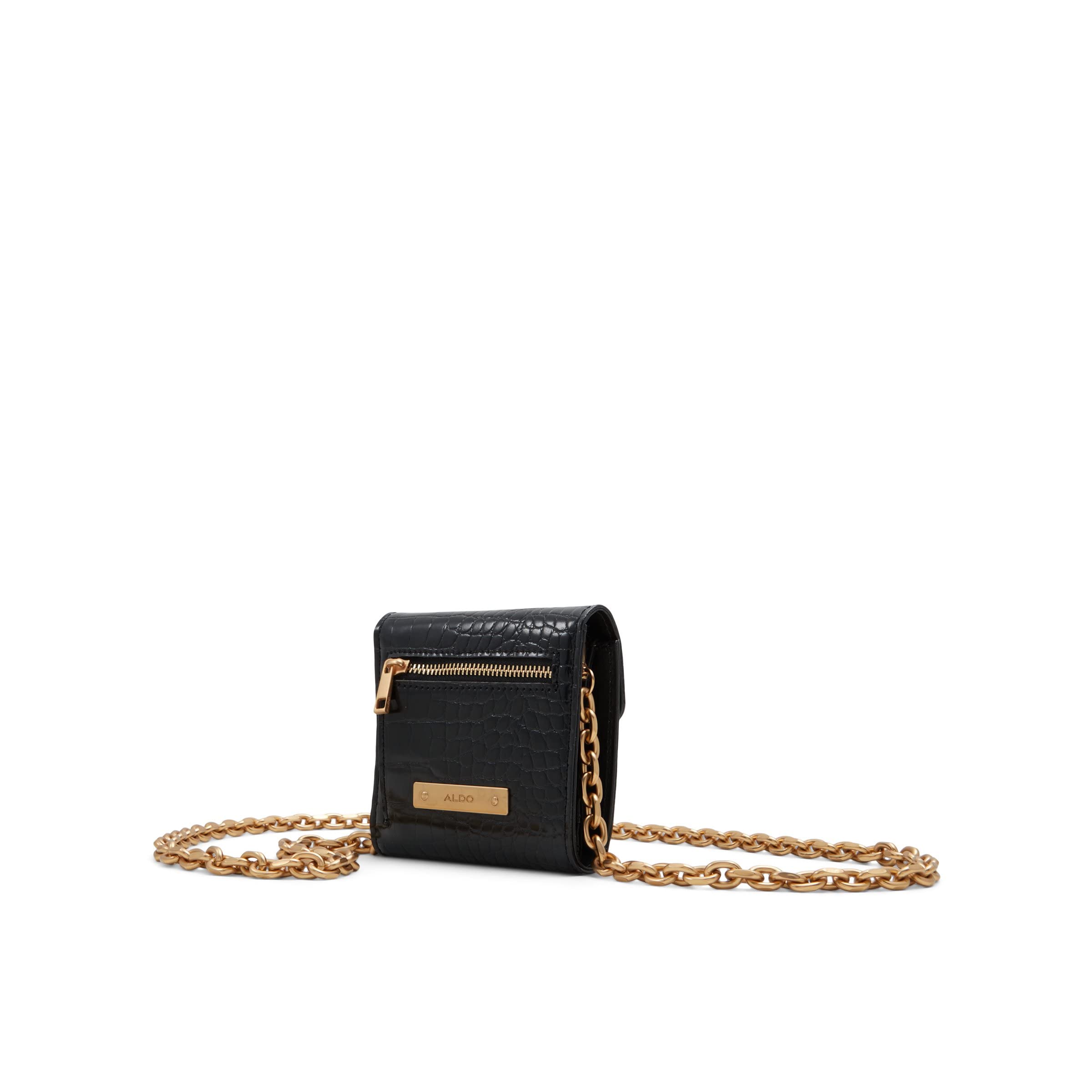 ALDO Women's Ottilie Wallet On A Chain, Black