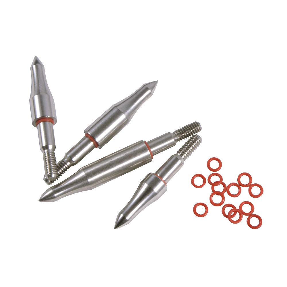 AMEYXGS 12/24 Pack Archery Field Points 5/16 inches Cutting Diameter 75/100/125/150/200/250/300 Grain Stainless Steel Arrow Tip Arrow Points for Target Practice and Hunting (75 Grain 12 pcs)