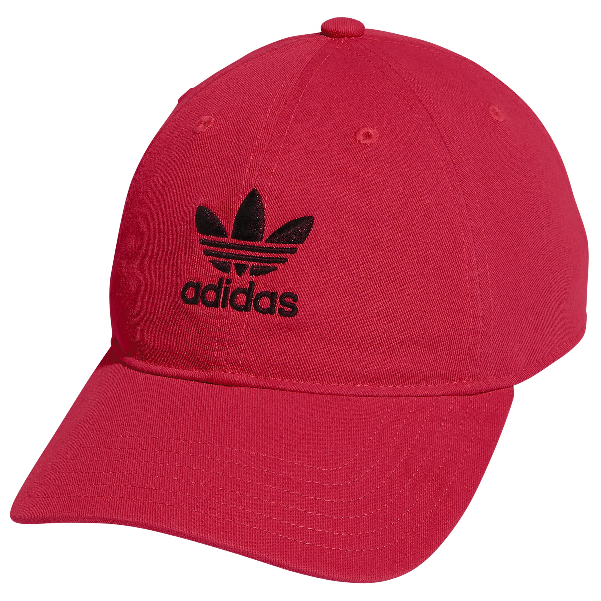 adidas Originals Men's Originals Relaxed Strapback, Scarlet/Black, One Size