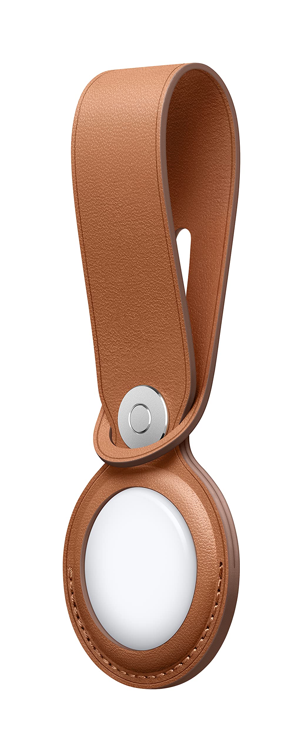 Apple AirTag Leather Loop - California Poppy