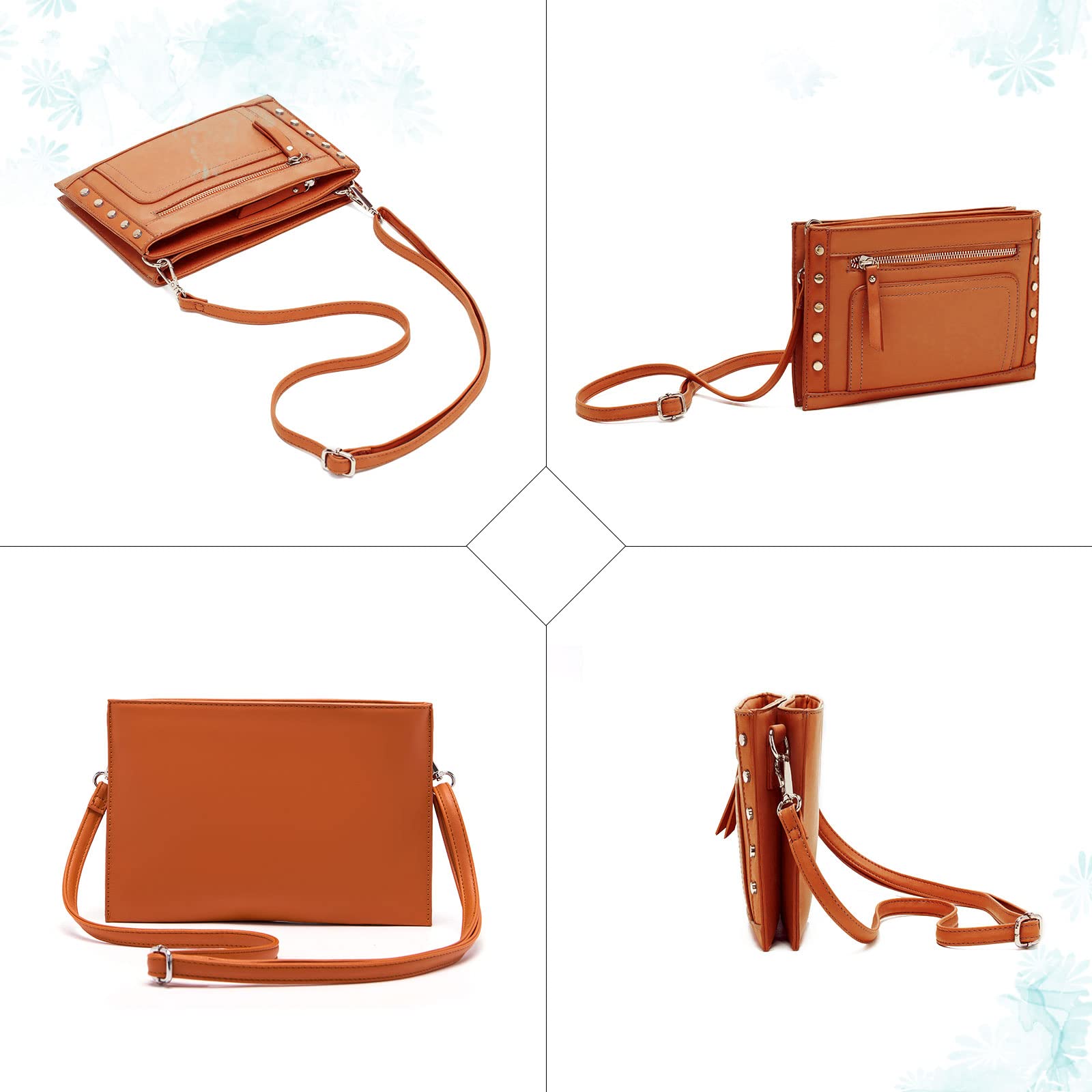 ACUARIO Small Crossbody Bags for Women-PU Leather Handbag Shoulder Strap Bags Purses