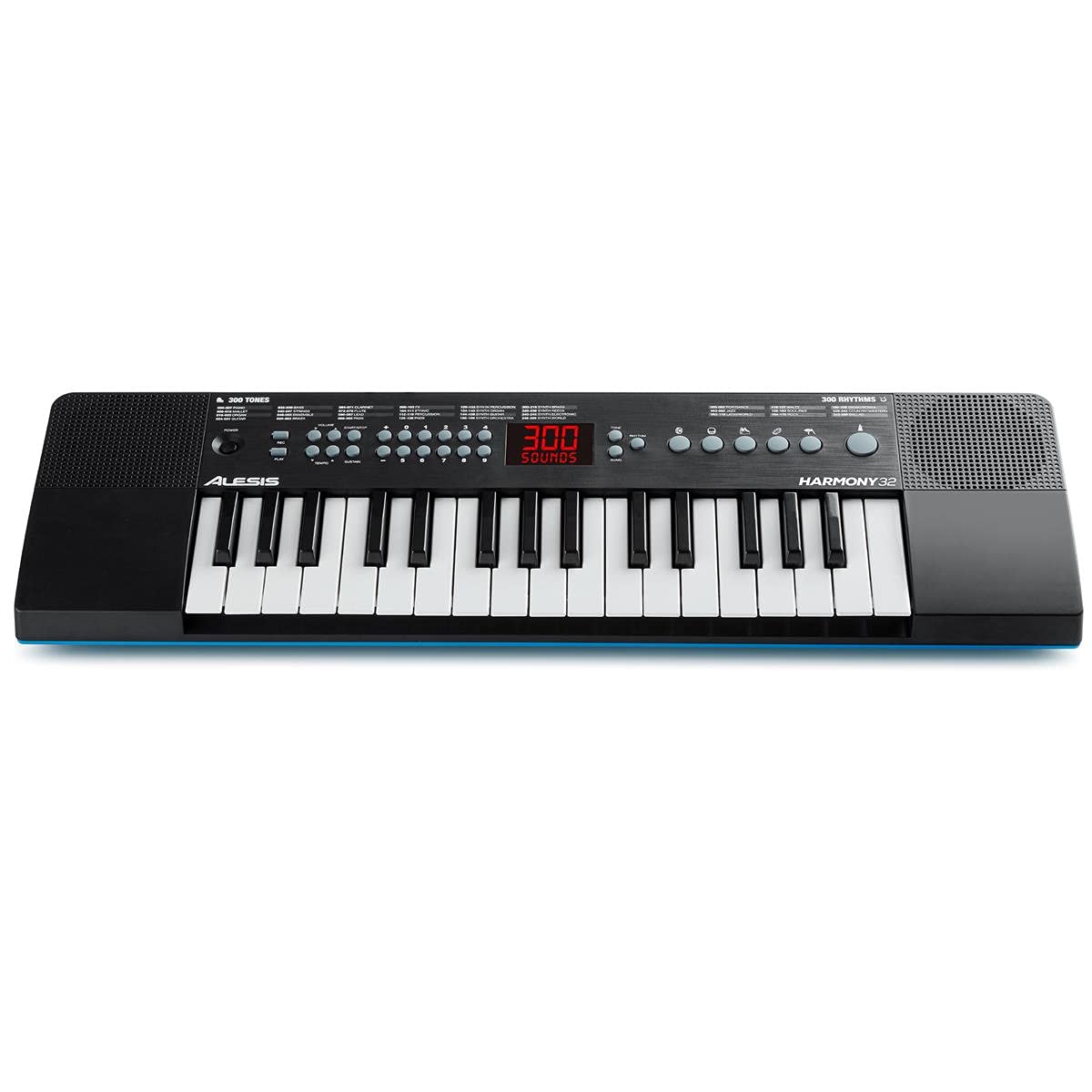 Alesis Harmony 32-Key Portable Keyboard with Built-In Speakers with Studio Monitor Headphones