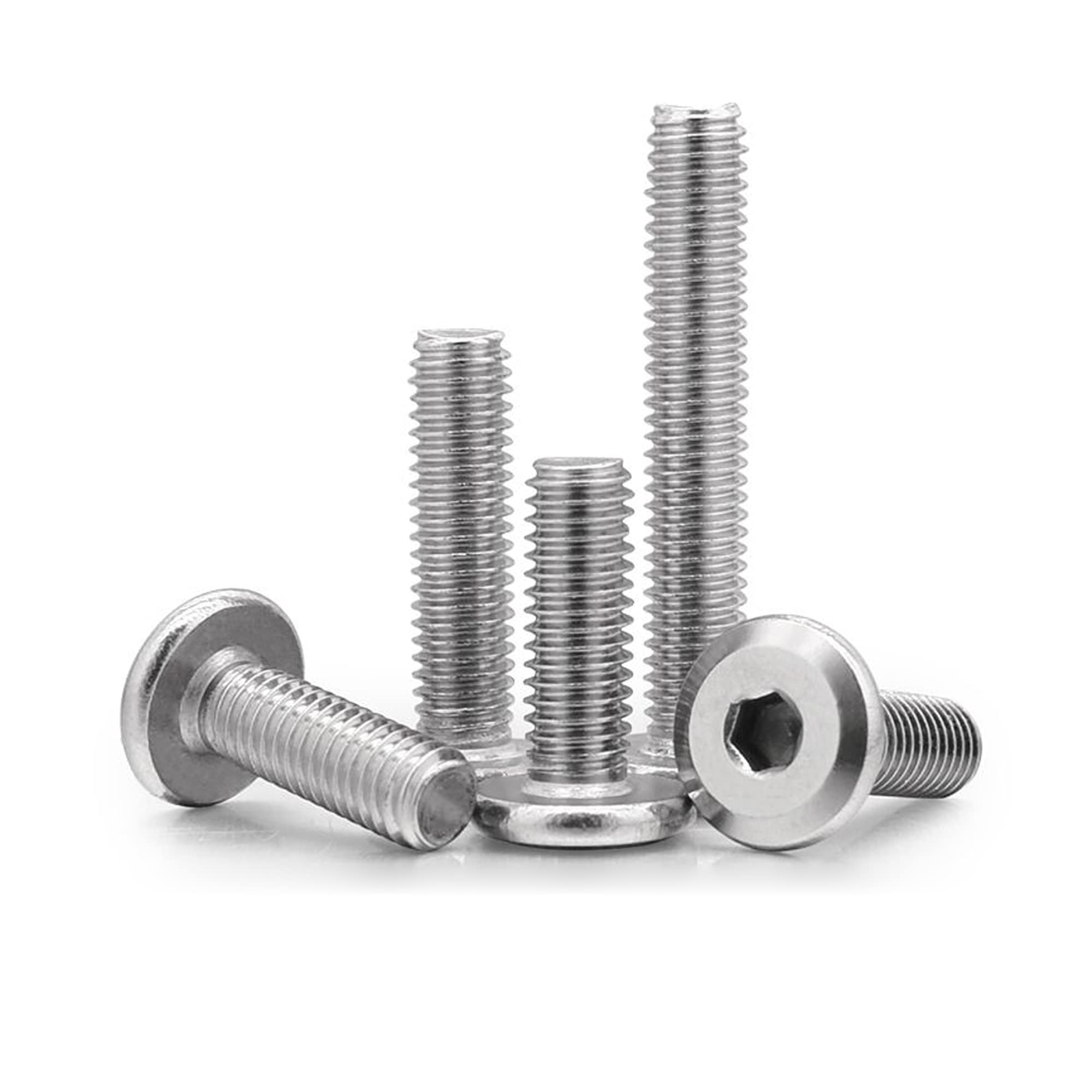 Artisam 440 PCS M3/M4/M5 Slotted Pan Head HEX Socket Set Screw Bolts Nut, Stainless Steel Machine Screws Assortment Kit with Storage Case