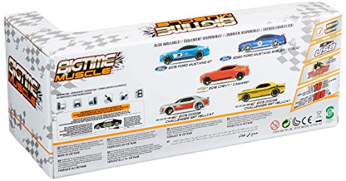 Jada Toys Bigtime Muscle 1:16 2019 Dodge Challenger SRT Hellcat RC Remote Control Car 2.4 GHz Silver, Toys for Kids and Adults