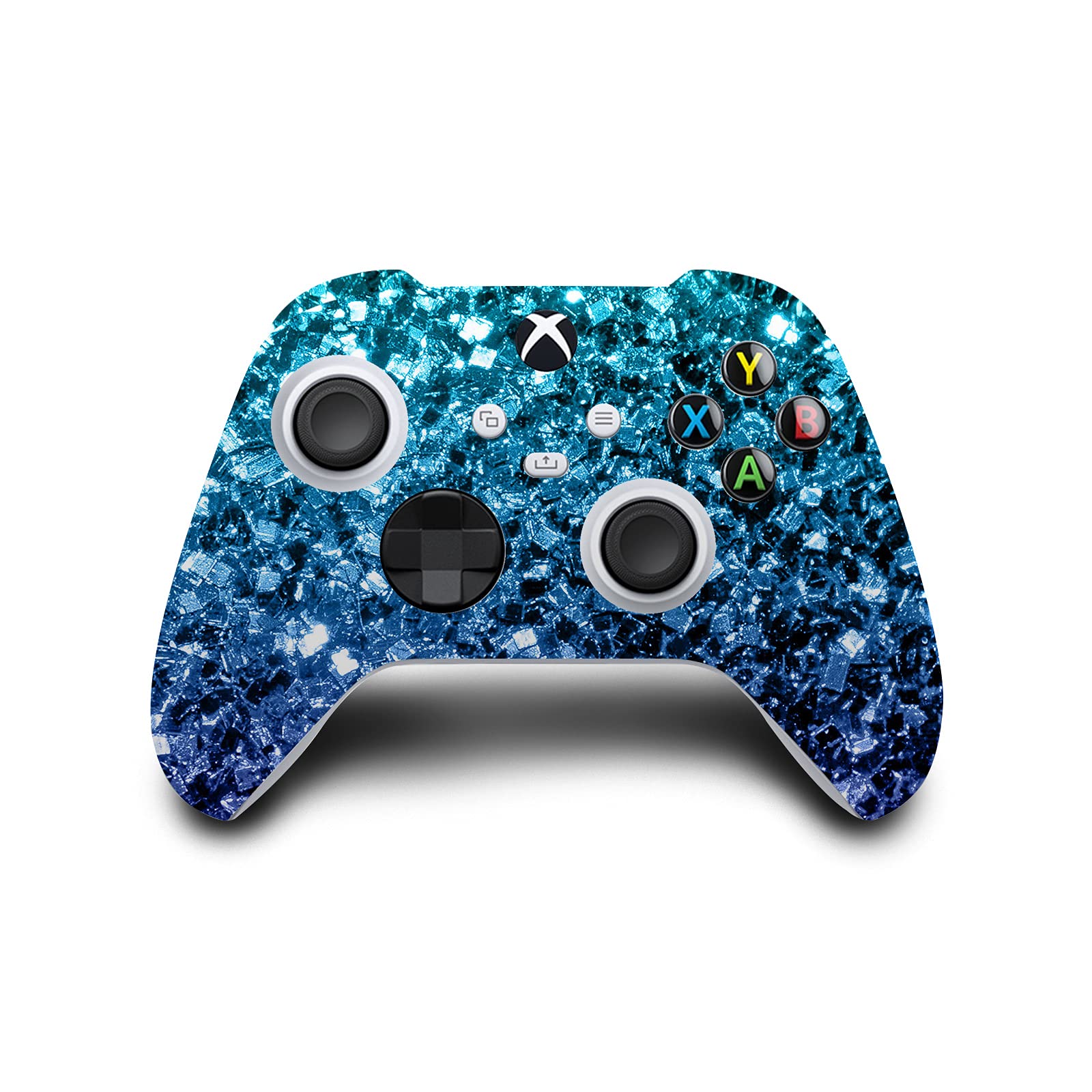 Head Case Designs Officially Licensed PLdesign Aqua Blue Art Mix Vinyl Sticker Gaming Skin Decal Cover Compatible With Xbox Series S Console and Controller Bundle