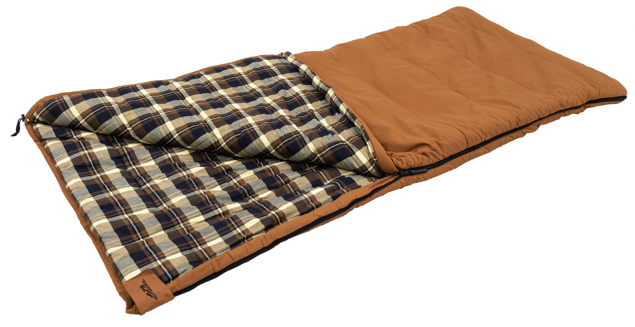 ALPS Outdoorz Redwood -10 Degree Flannel Sleeping Bag, Green, 38 - x 80 -Inch