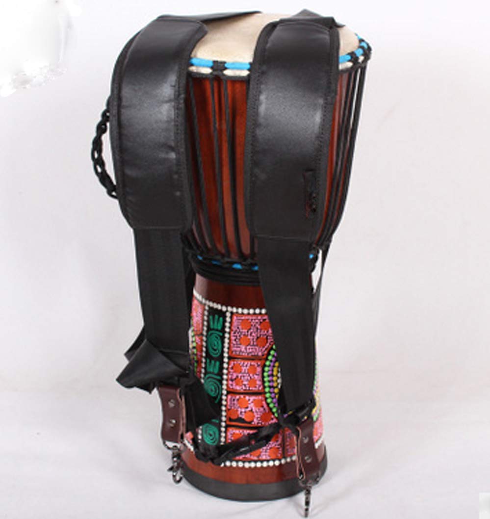 Adjustable Djembe Shoulder Strap with Thickening Pad/Drum Sling/African Drum Shoulder Harness/African Hand Percussion Accessories (Drum Is Not Including)