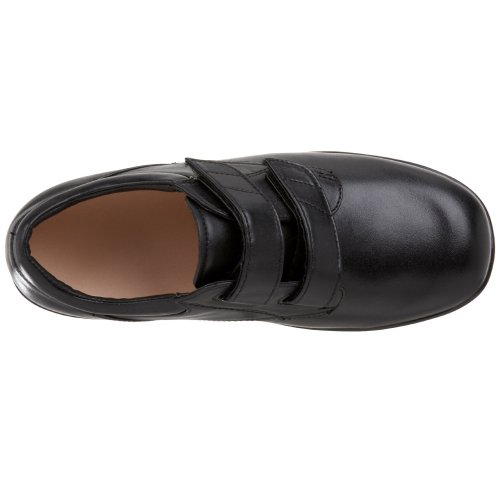 Apex Women's Conform Double Strap Sneaker, Black, 4.5 Extra Wide US