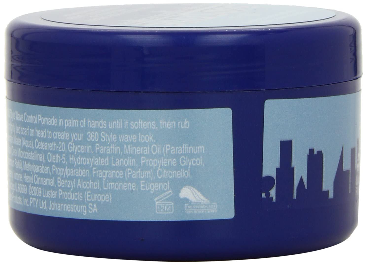 Lusters S-Curl 360 Wave Control Pomade 3 Ounce (88ml) (2 Pack)