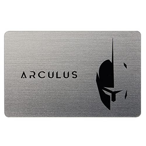 Arculus Silver Key Card - Secure & Convenient Crypto Wallet for Digital Asset Cold Storage. Crypto Cold Wallet for Bitcoin, Cryptocurrency & NFTs. Offline Wallet for Crypto w/ 3-Factor Authentication