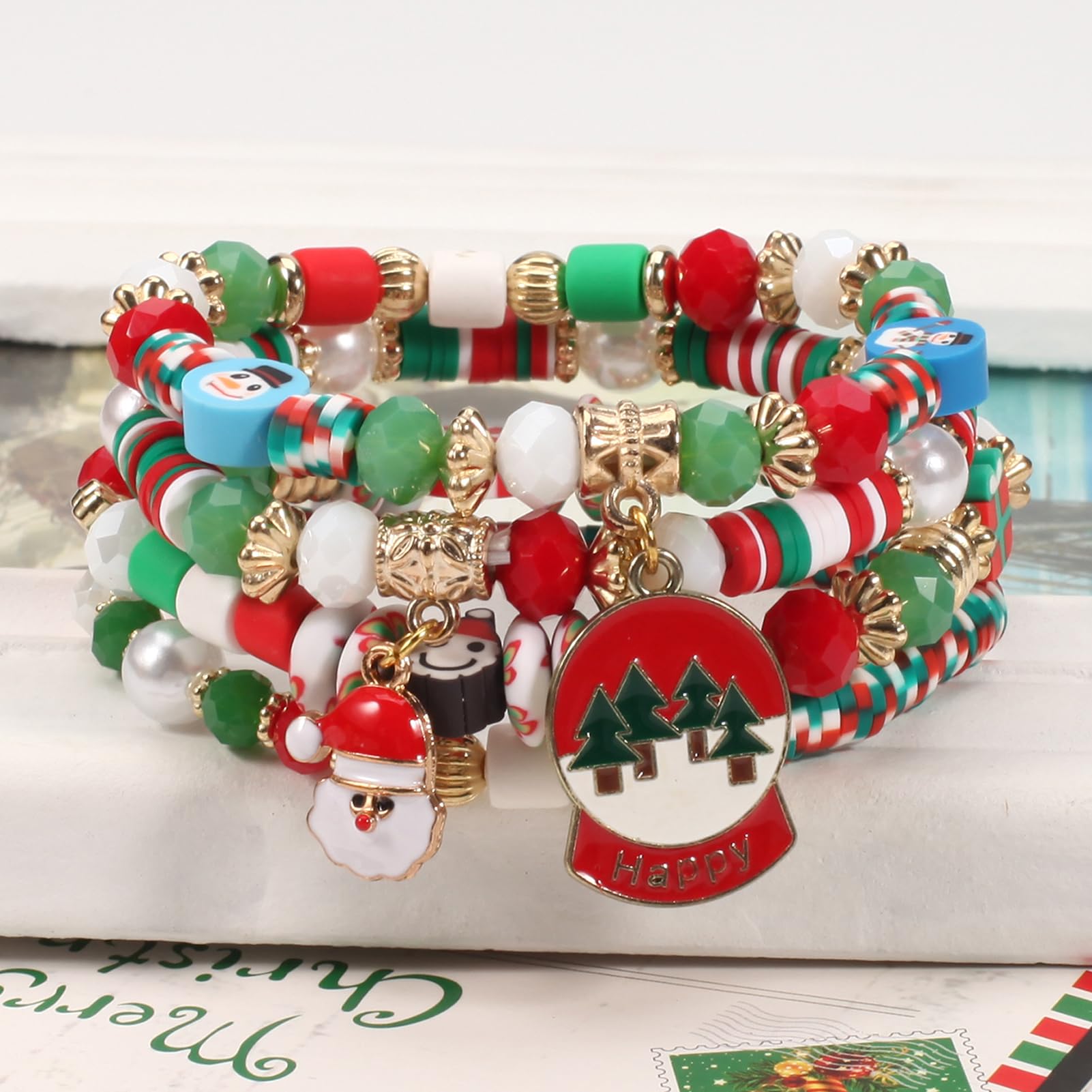 Ardorchid 8 Set Bohemian Stretch Bracelets for Women