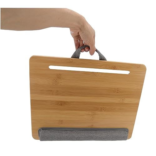 Adjustable Laptop Table - Lap Tray with Cushion | Multifunctional Bed Desk for Reading Writing Playing | Portable Lap Table