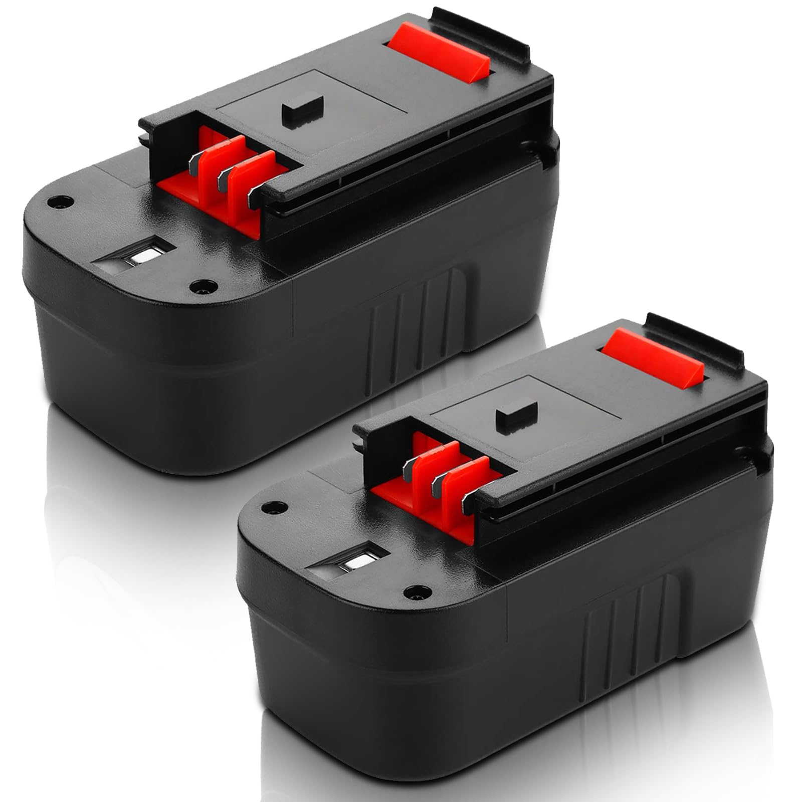 Amsbat 2Pack 3600mAh HPB18 Ni-Mh Replacement Battery for Black and Decker 18V Battery HPB18-OPE Compatible with Black Decker Battery 18V 244760-00 A1718 FS18FL FSB18 Firestorm Cordless Power Tools