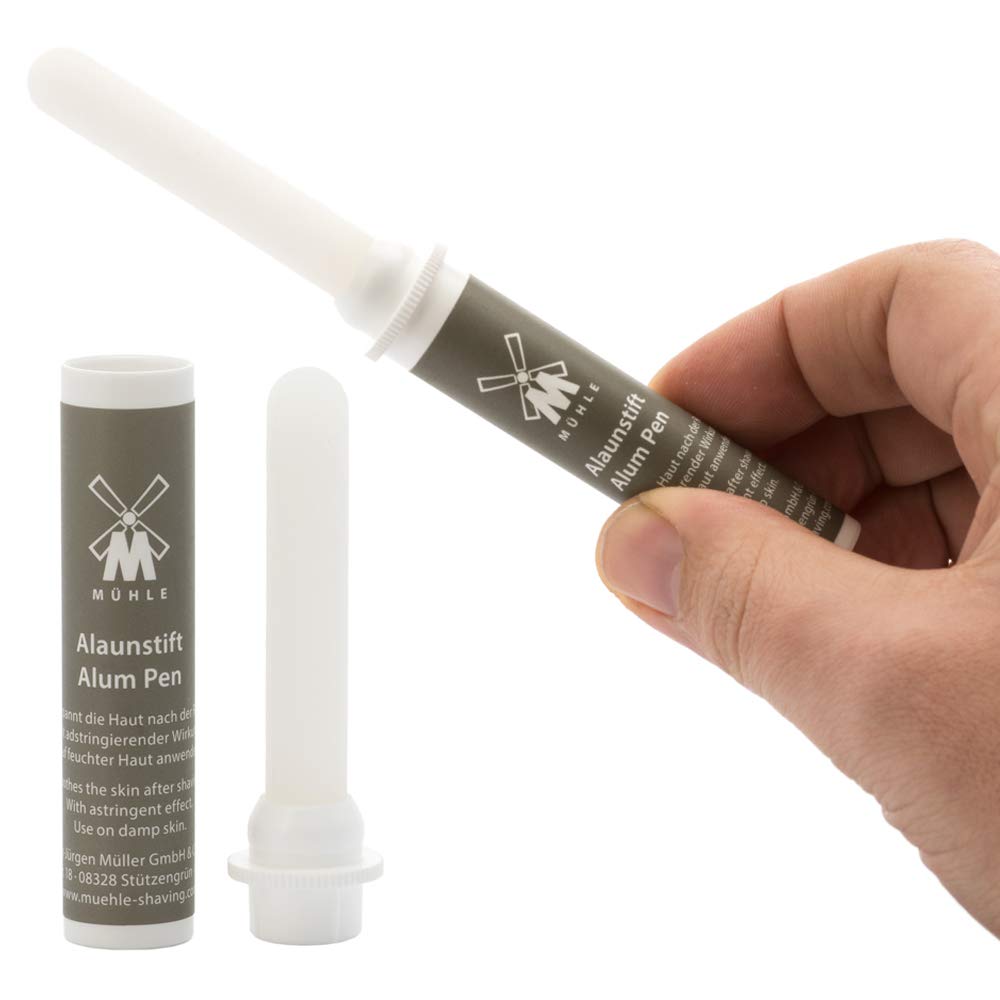 MÜHLE Styptic Pencil - All Natural Alum Stone Aftershave, Antiseptic, Helps Heal Nicks, Cuts, and Razor Bumps