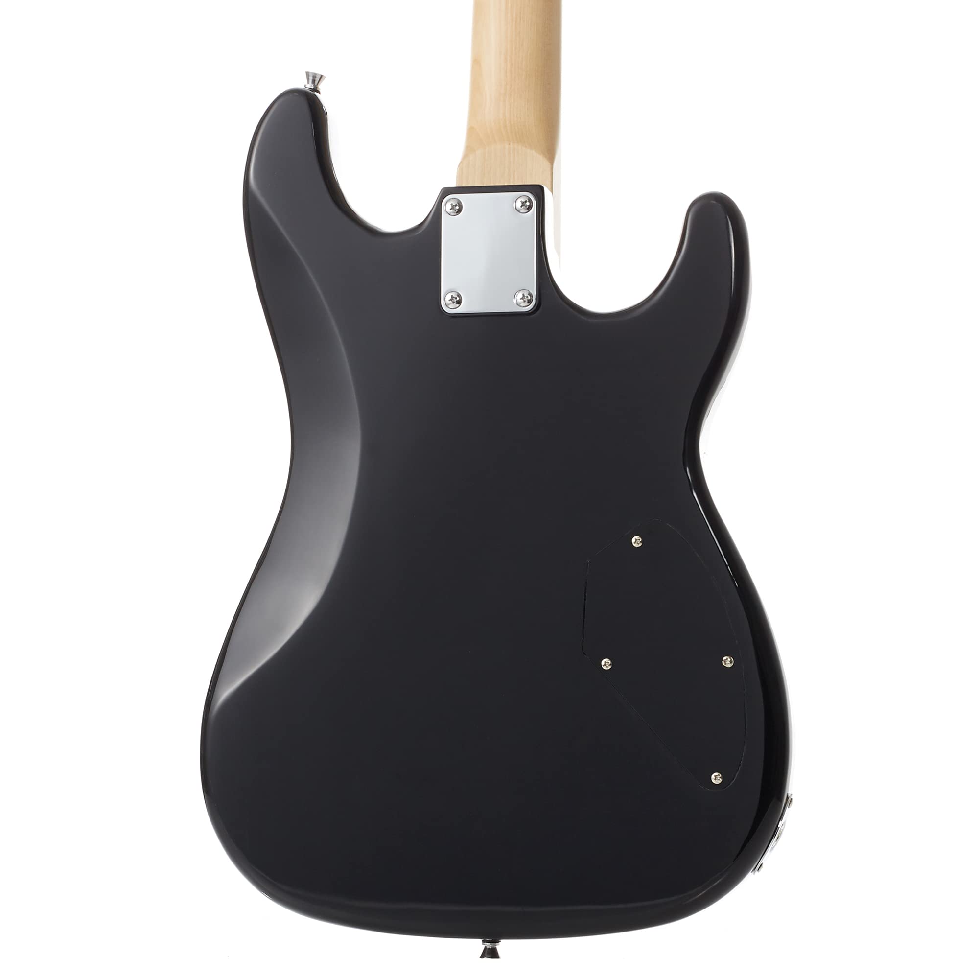 Davison Guitars Full Size Black Electric Guitar with Amp, Case and Accessories Pack Beginner Starter Package Left Right Handed