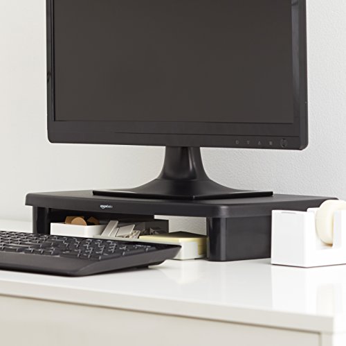 Amazon Basics Adjustable Computer Monitor Stand Riser, 5-Pack