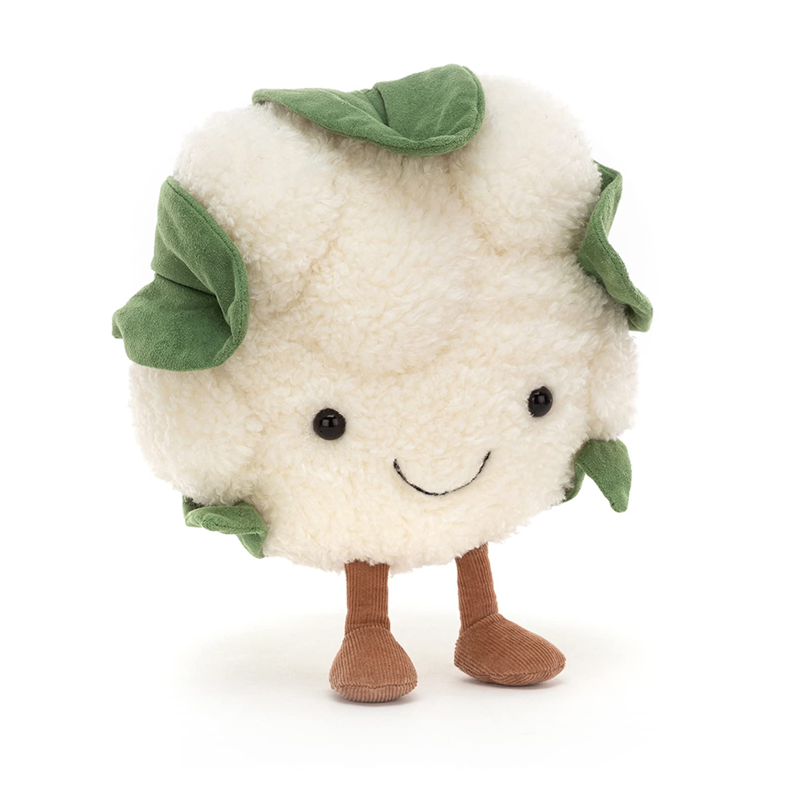 Jellycat Amuseables Cauliflower Stuffed Toy, 8 inches | Vegetable Plush | Fun Gift Idea