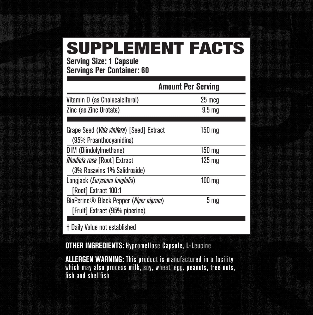 Androsurge Estrogen Blocker for Men - Natural Muscle Builder for Men with DIM, Long Jack, & Grape Seed Extract for Increased Vitality & Performance - 60 Veggie Pills
